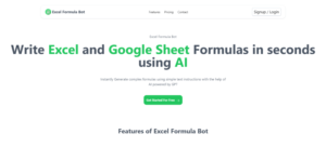 Excel Formula Bot - Excel & Google Sheet Formulas in seconds