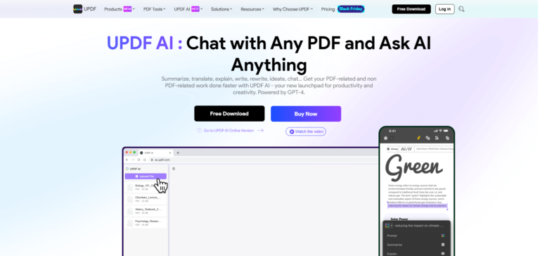 UPDF AI - Best AI PDF Assistant | Powered by GPT-4